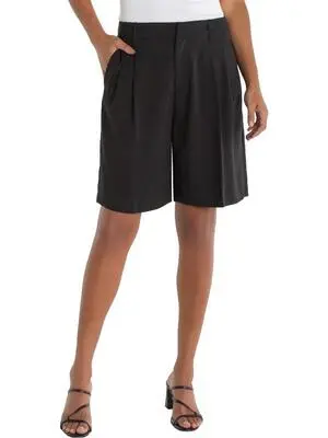 LIVERPOOL High Waist Bermuda Shorts - Black