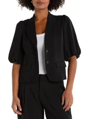 LIVERPOOL Balloon Sleeve Blazer - Black