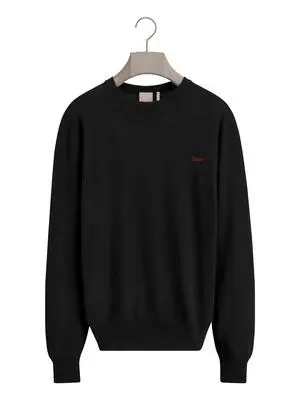 Dior Embroidered Cashmere Jersey Sweater - Black Cashmere Jersey