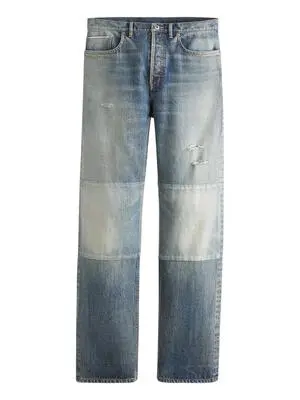 Dior Regular Fit Jeans - Blue Cotton Twill