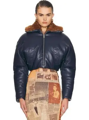 ATLEIN Atlein Cropped Aviator Jacket