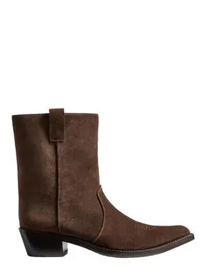 Khaite Clive Ankle Boots Brown