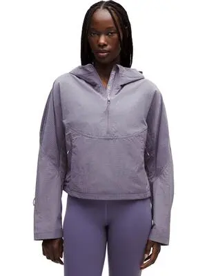 Lululemon Cinch-back Half-zip Hiking Pullover - Dusky Lavender