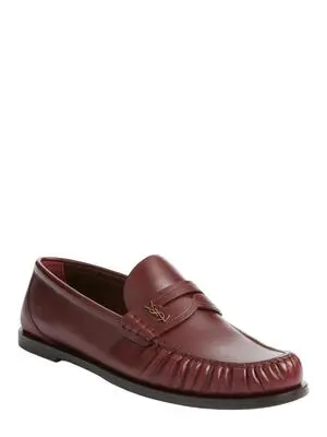 Saint Laurent Lauren Penny Loafer - Vendome Red