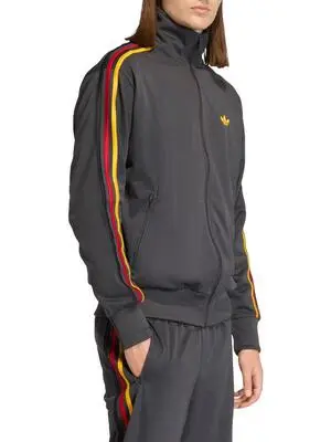 Adidas Firebird Recycled Polyester Track Jacket - Black/gold/red 2/black