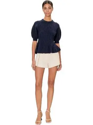 Rebecca Taylor Remi Garment Dyed Short - Ecru