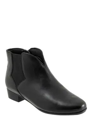 Trotters Monroe Side Zip Ankle Bootie - Black