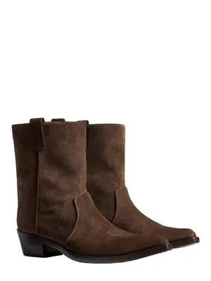 Khaite Clive Western Boot - 893 Ebano