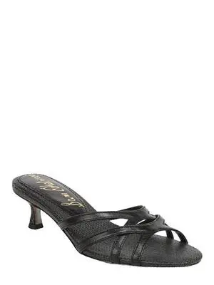 Sam Edelman Camille Strappy Kitten Heel Sandal - Black