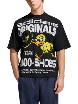 Adidas Duck Cotton Graphic T-shirt - Utility Black