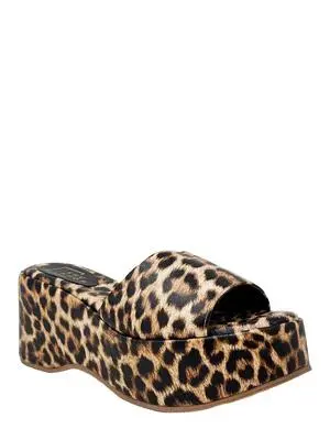 SHU SHOP Ivy Platform Slide Sandal - Leopard Print