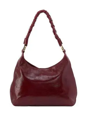 Hobo Madison Leather Shoulder Bag - Garnet Gloss