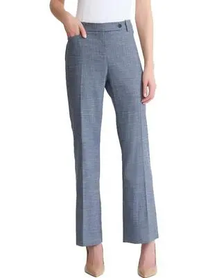 JONES NEW YORK Flat-Front High-Waist Trousers