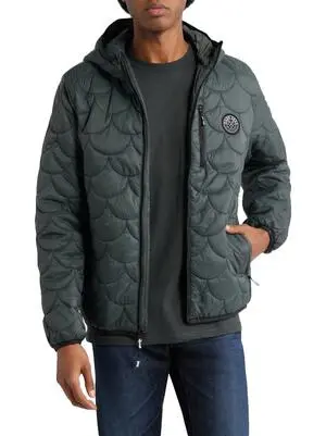 DARK SEAS Trabuco Hooded Puffer Jacket - Green