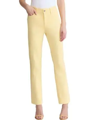 Jones New York Lexington Straight-leg Pants - Cornsilk