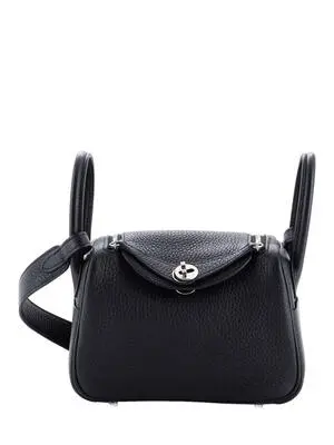 HERMES Lindy Bag Clemence Mini - Noir