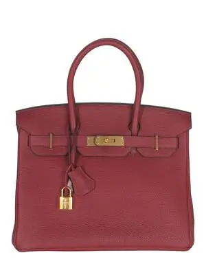 Hermès Birkin 30 Ghw - Red