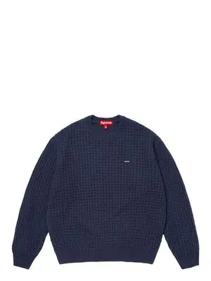 Supreme Small Box Waffle Knit Sweater - Blue
