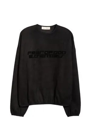 Fear Of God Suede Fleece Modern Crewneck Sweatshirt - Grey