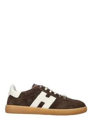 Hogan Suede Low Top Trainers - Dark Brown