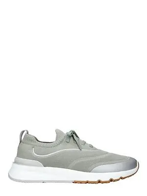 Brunello Cucinelli Knitted Low-top Trainers - Pale Green