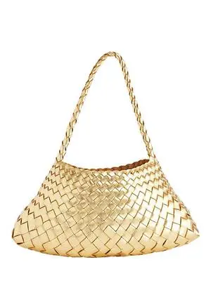 Dragon Diffusion Rosanna Medium Leather Top-handle Bag - Gold