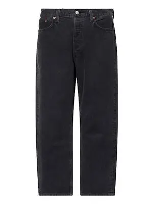 AGOLDE 90s Cropped Straight-leg Jeans - Kember (saturated Blk)