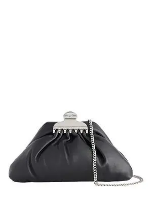 Marc Jacobs The Glam Claw Leather Clutch - Black