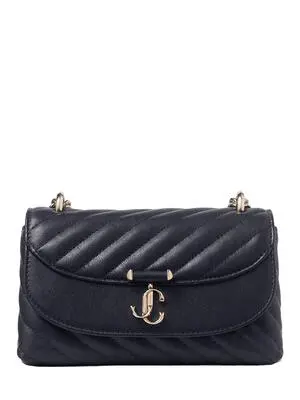JIMMY CHOO Curve Crossbody Bag - Marine/shiny Gold