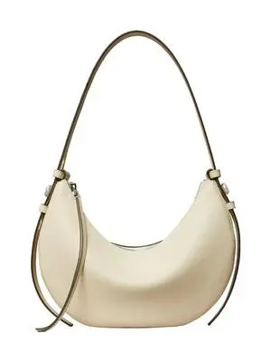 Tory Burch Half-moon Shoulder Bag - Light Cream