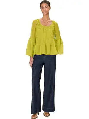 Rebecca Taylor Skye Blouse - Pear Green