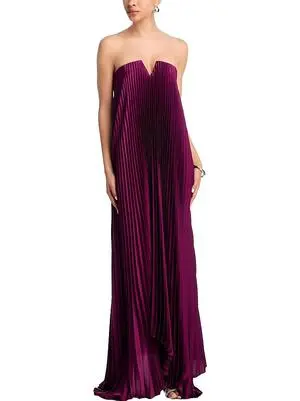 L'IDEE Black Tie Gown - Wine