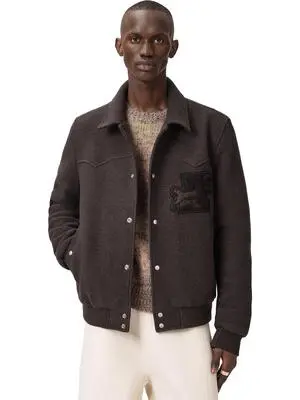 ALLSAINTS Royce Wadded Patch Jacket - Weathered Brown