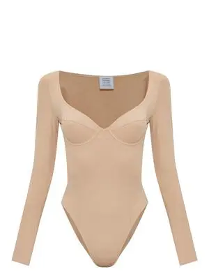 Vetements Long-sleeved Bodysuit - Beige