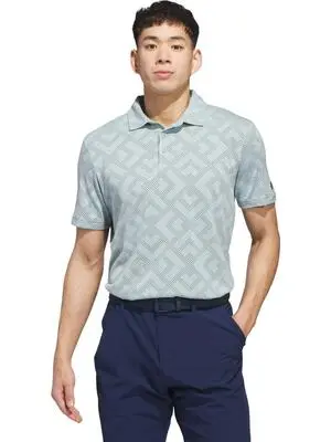 Adidas Ultimate365 Jacquard Polo Shirt - Wonder Sage / Collegiate Navy