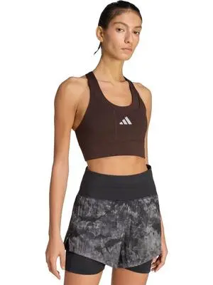 Adidas Adi365 Running Pocket Medium Support Bra - Aurora Coffee