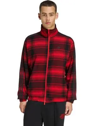 Adidas Firebird Track Top Tartan - Better Scarlet / Black