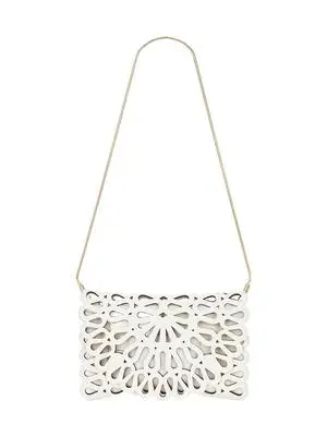 Simkhai Mccall Laser Cut Clutch - Cream