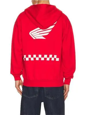 CPTN APPAREL Boost Full Zip Hoodie - Red