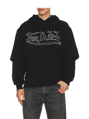 VON DUTCH Logo 2fer Hoodie - Jet Black