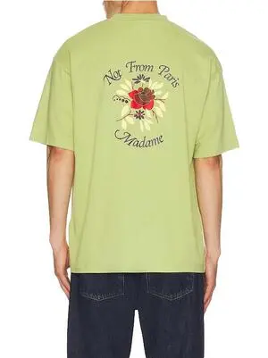 DRÃ´LE DE MONSIEUR Dr&ocirc;le De Monsieur T-shirt Slogan Rose In Olive - Light Olive