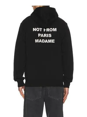DRÃ´LE DE MONSIEUR Le Hoodie Slogan - Black