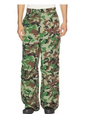 BABYLON Ripstop Camo Pants - Camo Green