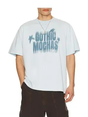 GOTHICMOCHAS Star Power 2.0 Tee In Baby Blue - Light Blue