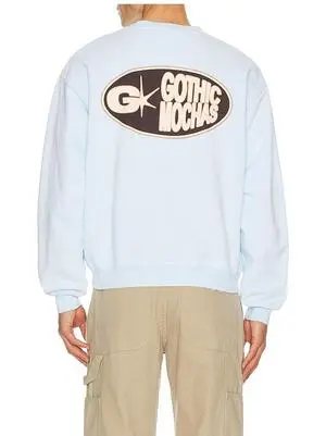 GOTHICMOCHAS Pill Crewneck Sweatshirt - Light Blue
