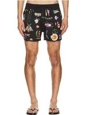 Agua Bendita Cassius Swim Trunks - Black