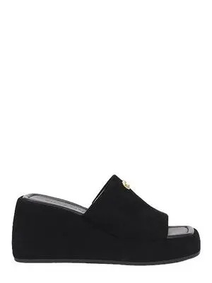 COACH Marie Platform Sandal - Black Suede