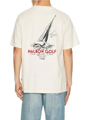 MALBON Vista Keel Tee In Cream - Tofu