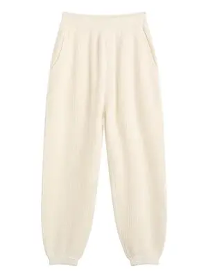 NOTHING WRITTEN Waffle Knit Pants - Ivory