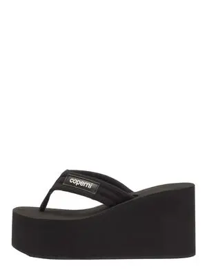 Coperni Wedge Sandals - Black
